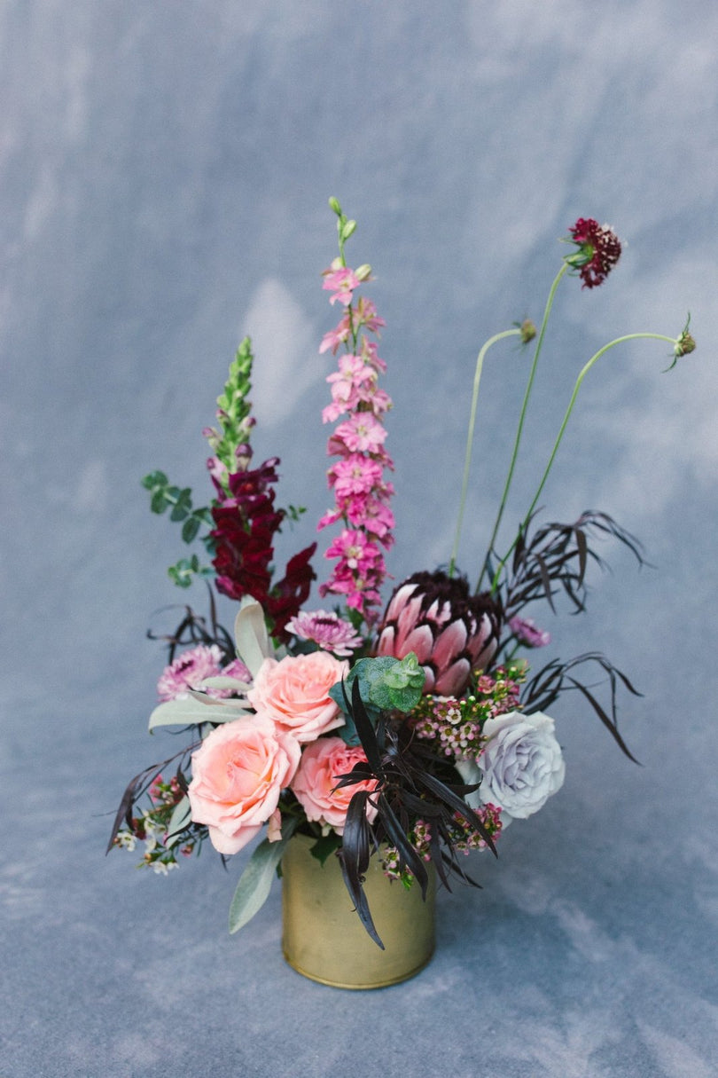 Deep, Dark & Delightful – Burgundy & Lavender Floral in LA – The ...
