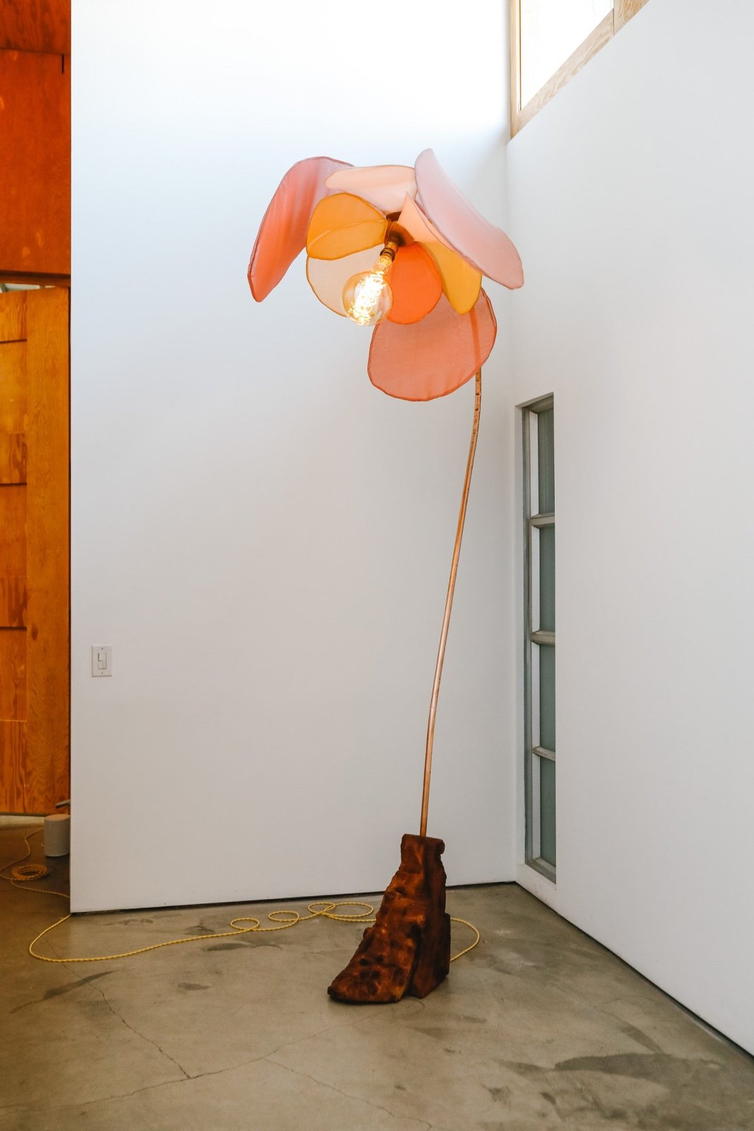 The Poppy Lamp – Handmade Floral Light Sculpture by LA Florist – The ...